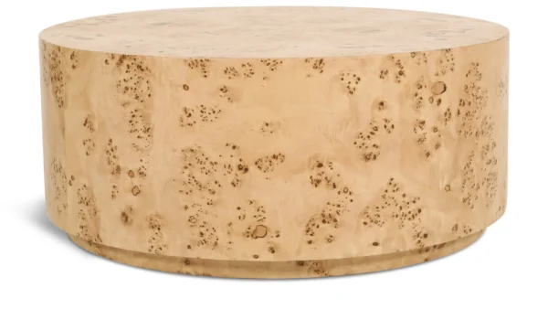 Round Burl Wood Coffee Table | Enhancing Your Habitat